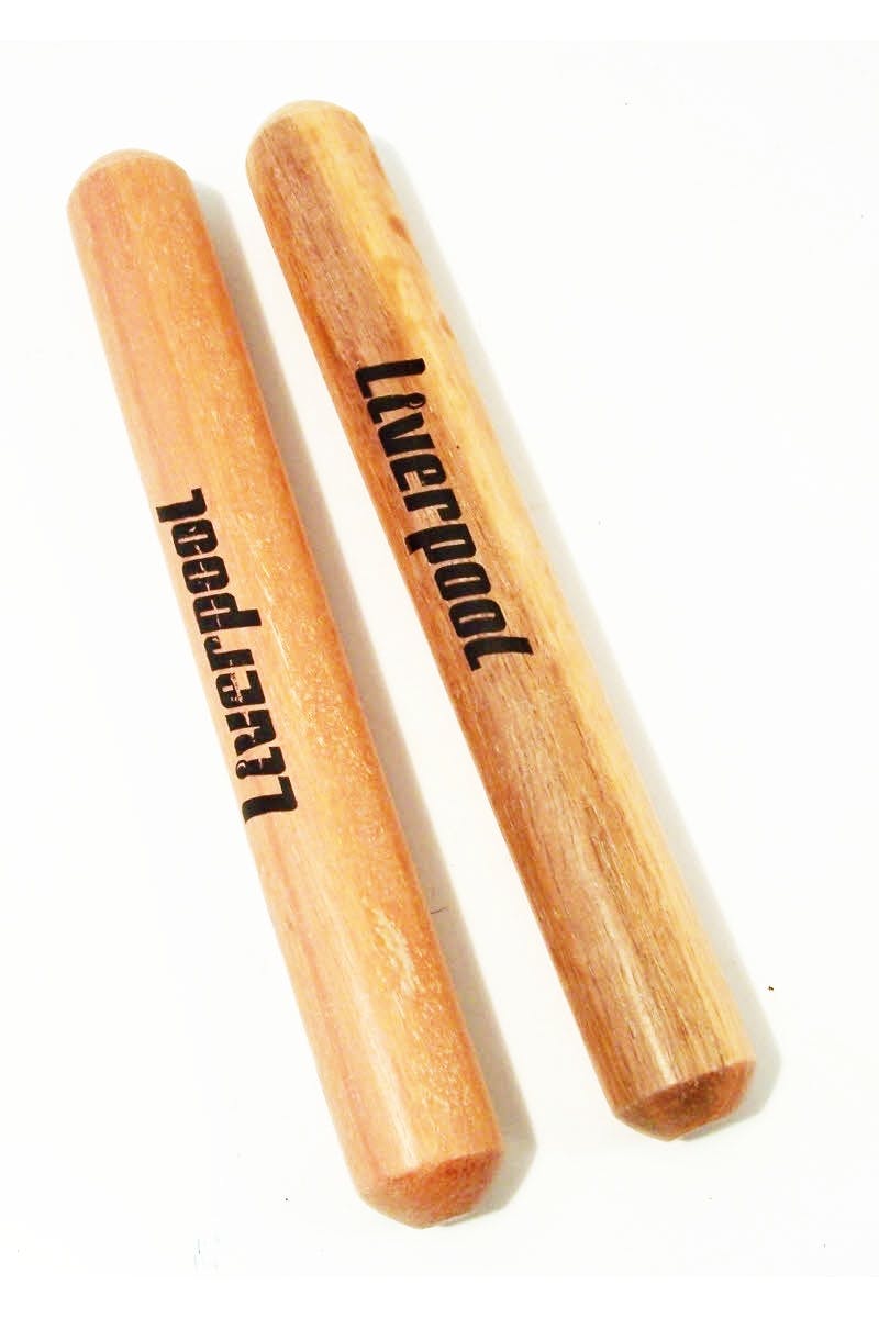 Handheld latin claves percussion instrument